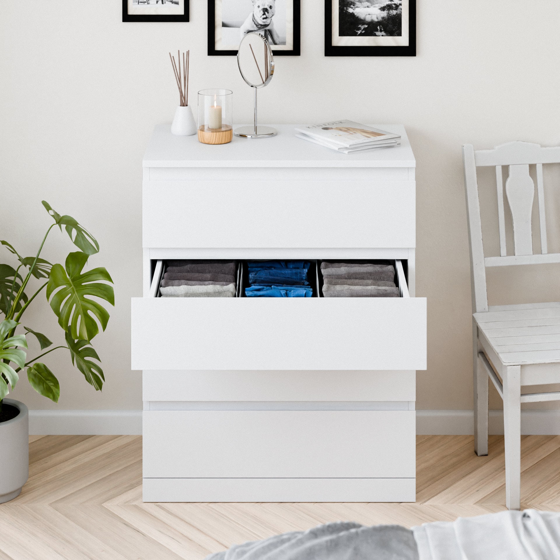 Set of 3 Organizers for IKEA Malm Chest of Drawers Boxes for Drawers Sorting Boxes Organization System for T shirts Underwear Socks 42 X 23 X 13 Cm Etsy
