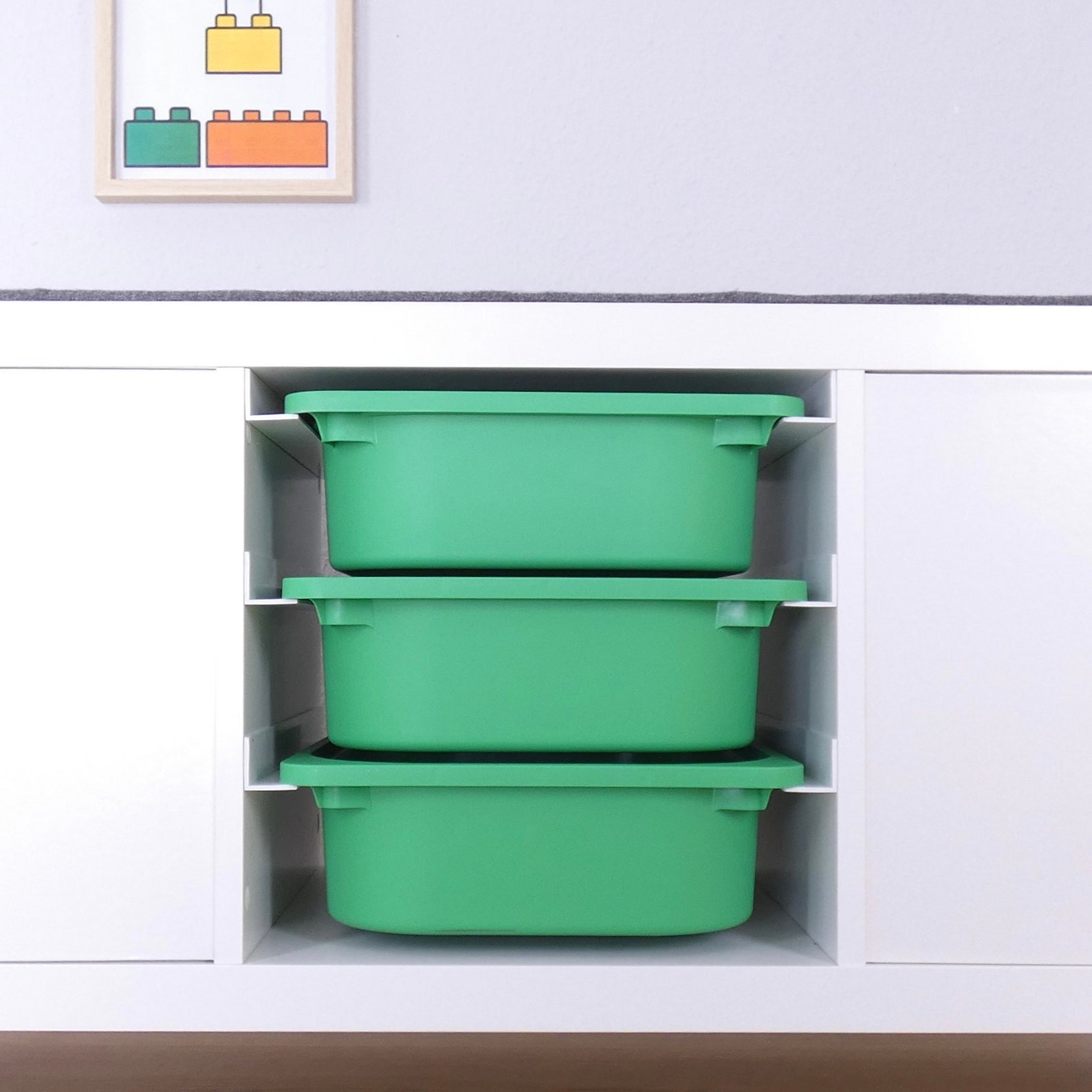 Ikea Kallax inzet Schuuver railsysteem met Trofast - Etsy Nederland