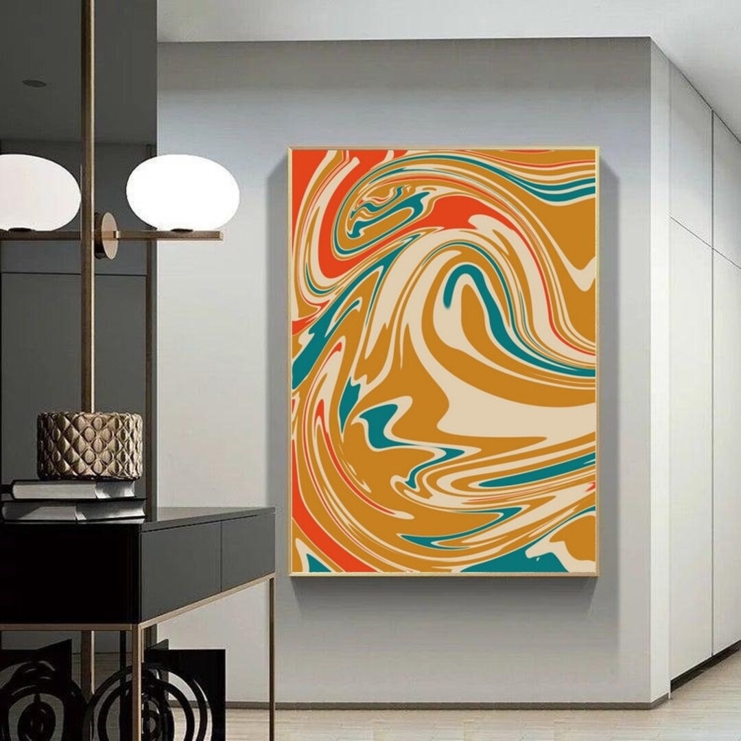 Printable Colorful Wall Art Print, Abstract Print Art, Wall Decor ...