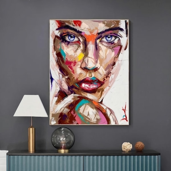 Abstract Face Print - Etsy