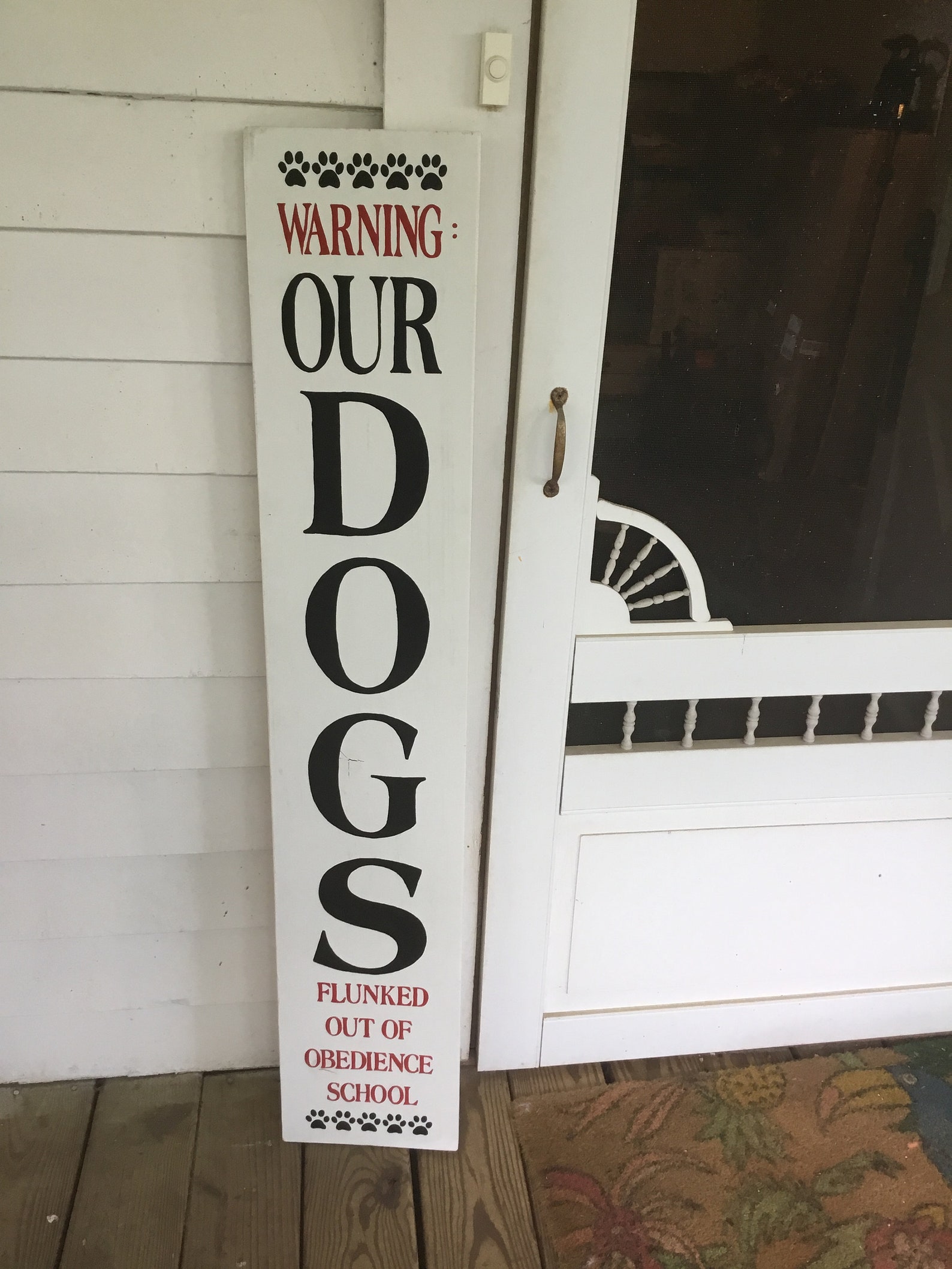 Dog Lovers Porch Leaner Dog Porch Sign Dog Porch Leaner | Etsy