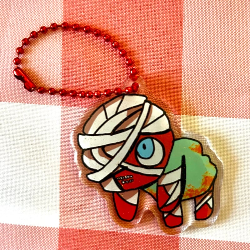 Captain Curly Keychain - Etsy