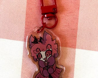 IN STOCK: Alastor Chibi Hazbin Hotel Keychain - Etsy