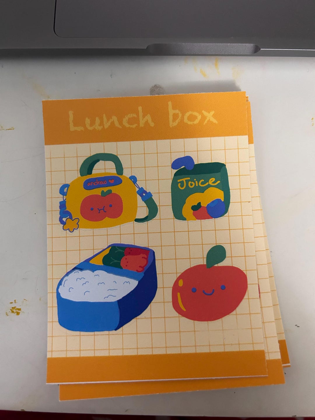 Lunch Box Sticker Sheet - Etsy