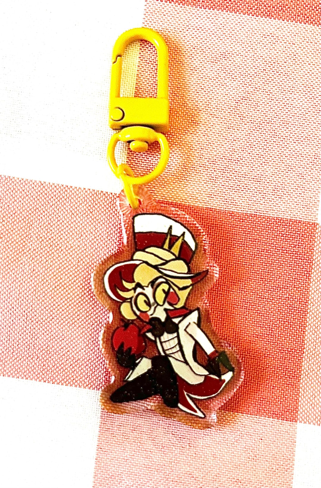 Lucifer Keychain Hazbin Hotel - Etsy