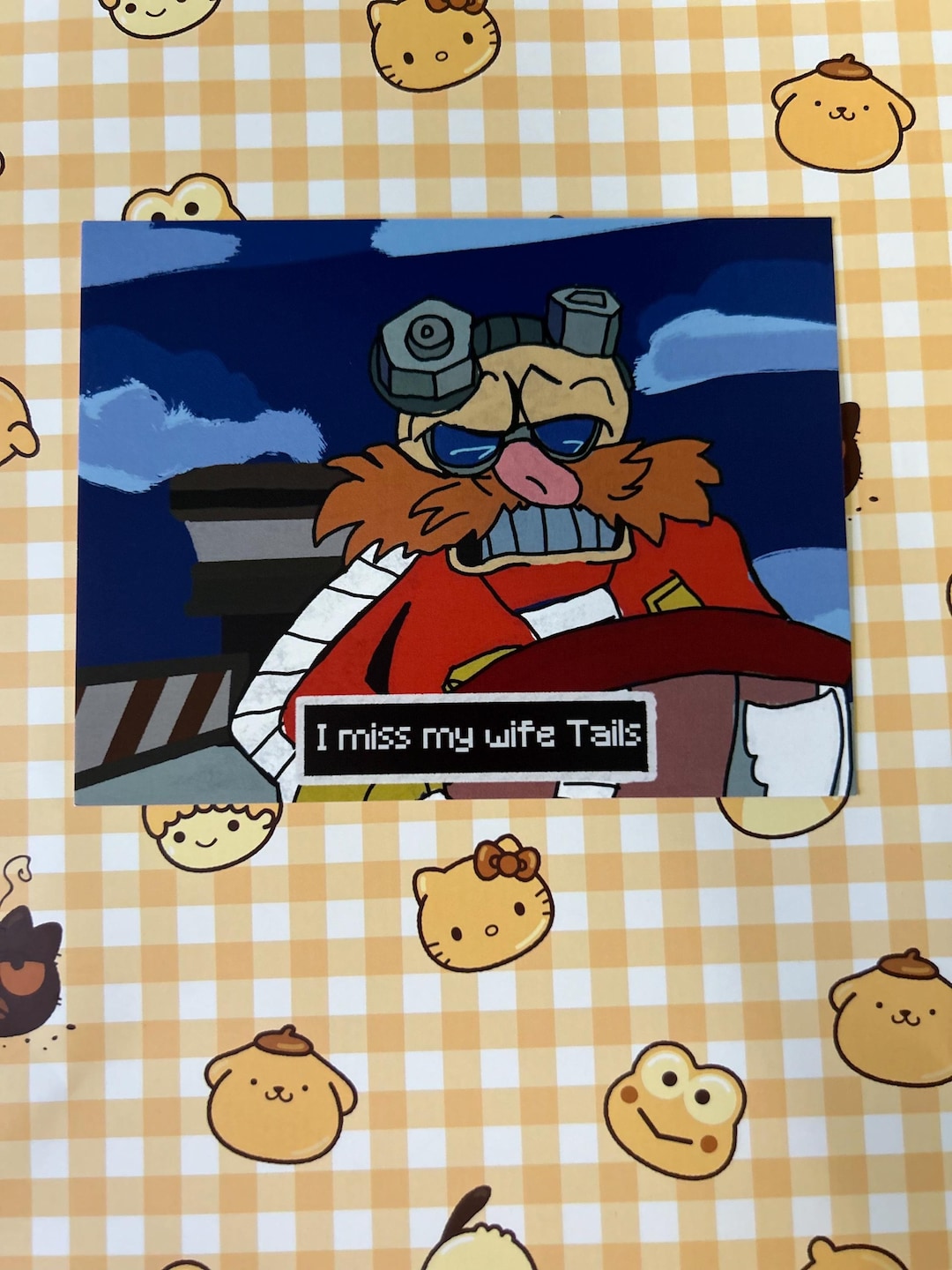 Eggman I Miss My Wife Tails Art Print - Etsy
