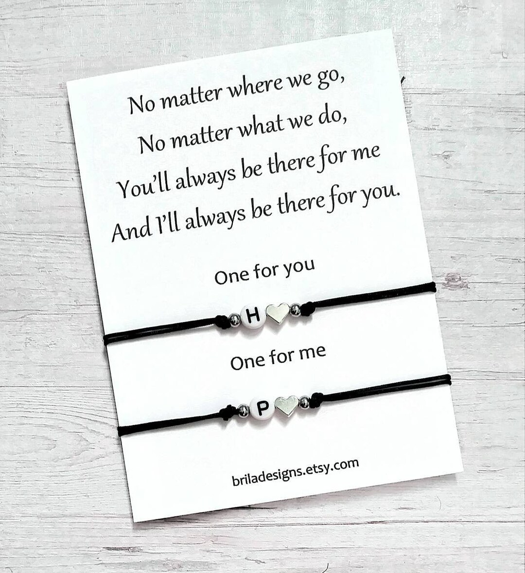 Long Distance Gift, Best Friend Bracelets, Long Distance Friendship ...