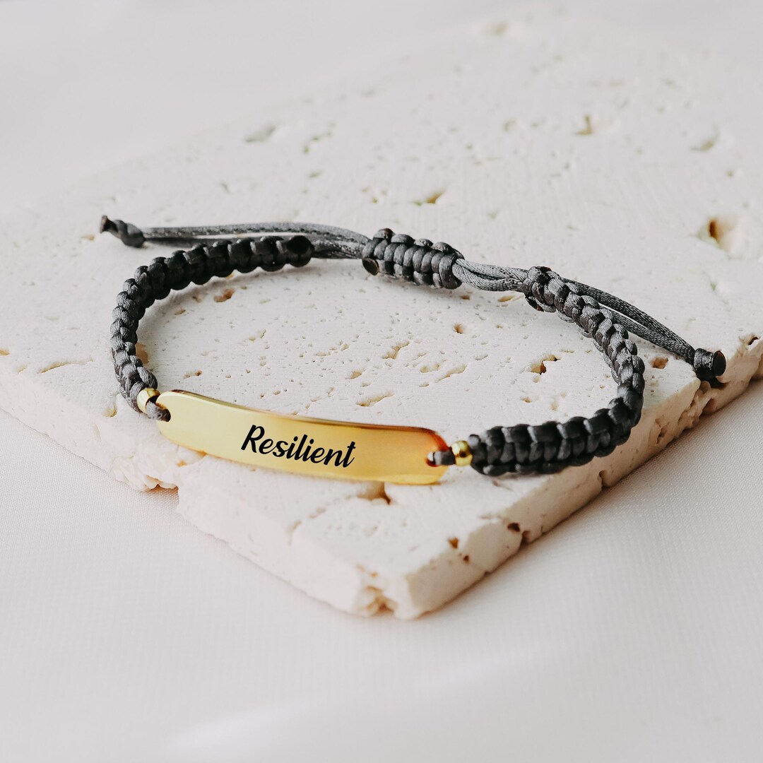 Resilient Bracelet, Perseverance, Endurance, Anxiety Bracelet, Reminder ...