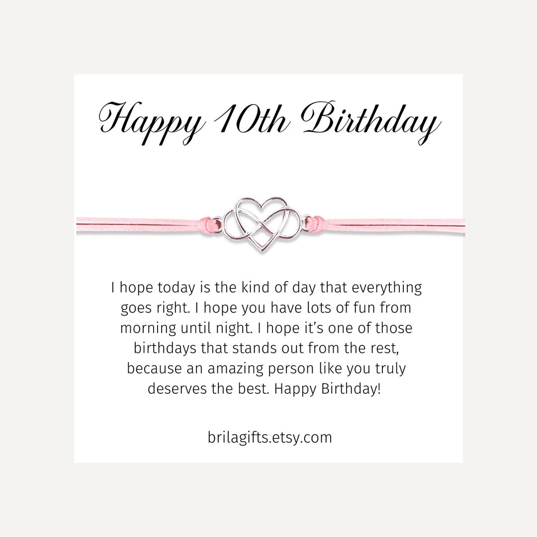 Happy 10th Birthday, 10th Birthday Card, 10th Birthday Gift, 10th ...