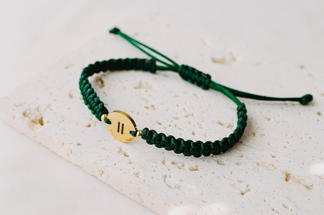 Macrame Pause Bracelet, Mental Health Gift, Pause Symbol, Anxiety Gift ...