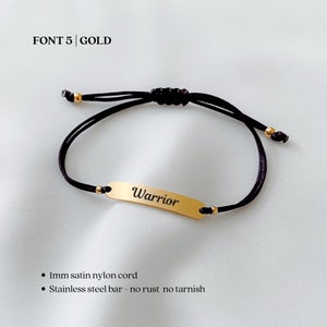 Word of the Year Bracelet, Word Bracelet, Personalized Bracelet, Custom ...