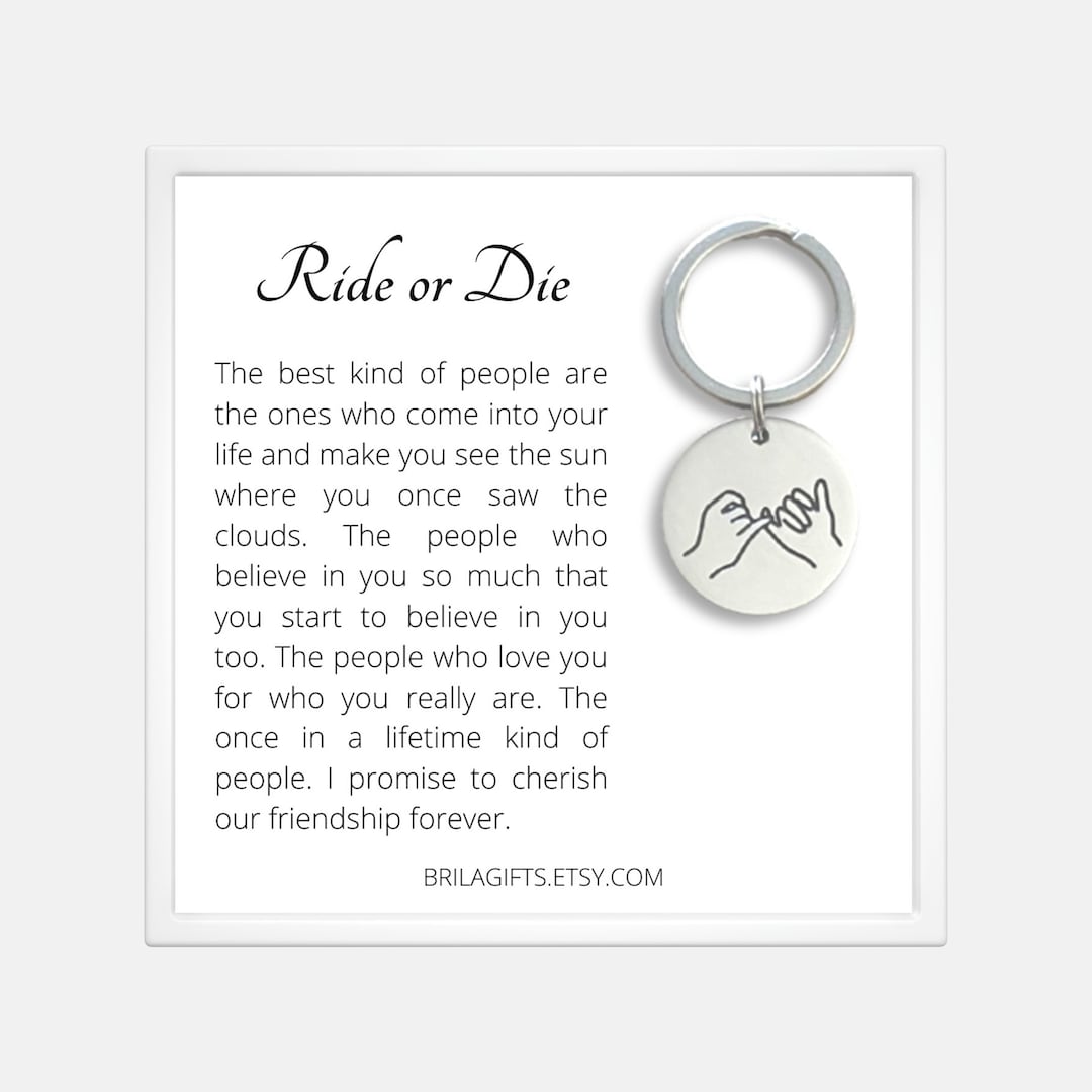 Ride or Die, Gift Ideas for Friend, Best Friend Gift, Best Friend ...