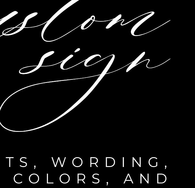 Custom Wedding Sign Custom Modern Script Sign Custom Quote - Etsy