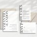 MANHATTAN Modern White Wedding Invitation Printable Wedding Invitation ...