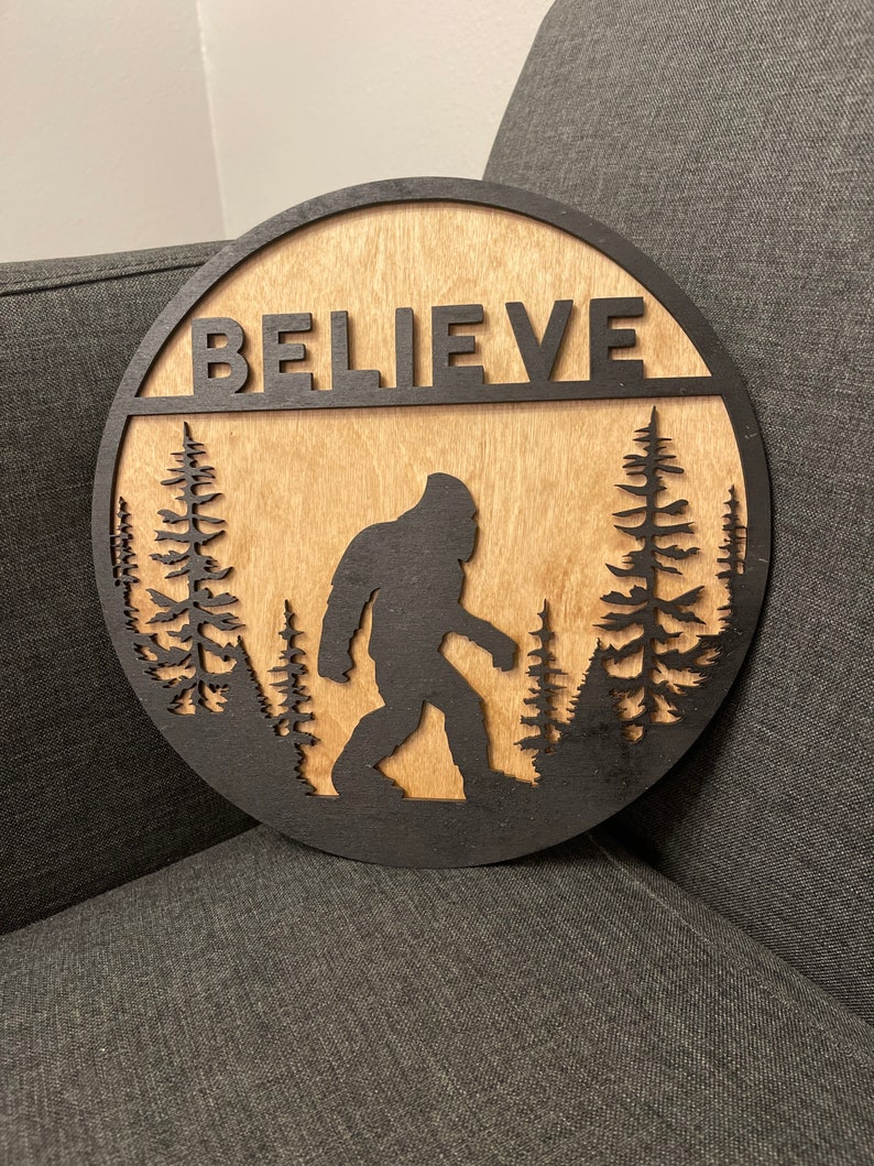 Bigfoot - Sasquatch Wood Sign - Etsy