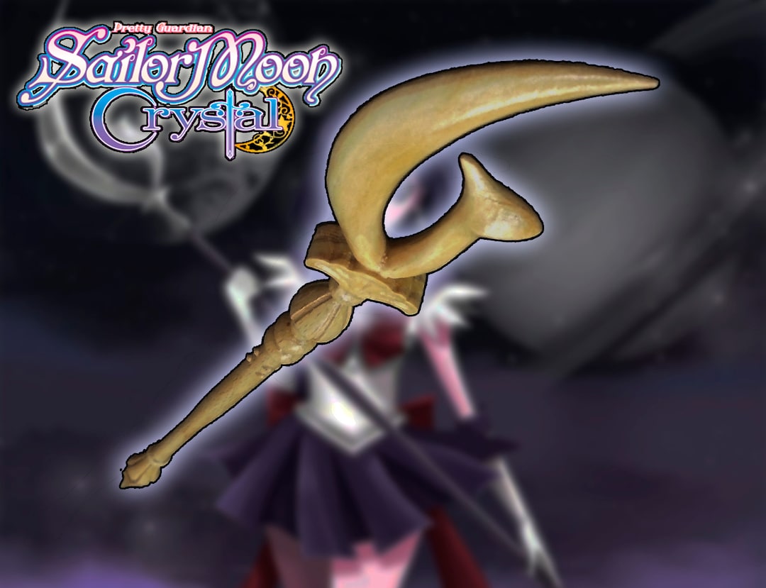 Sailor Moon Wooden Saturn Staff - Etsy