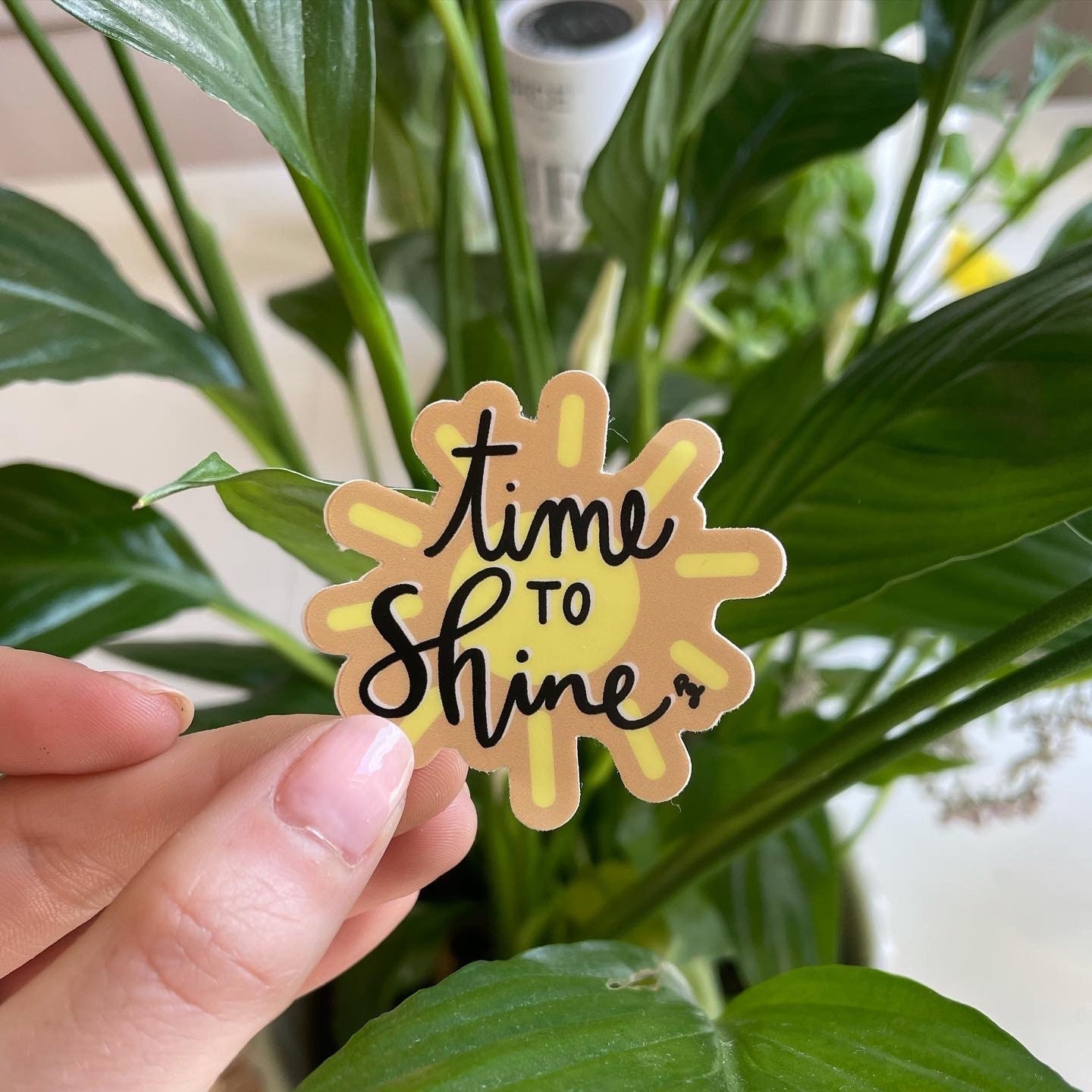 Time to Shine Sticker Laptop Sticker Waterbottle Sticker Inspirational ...