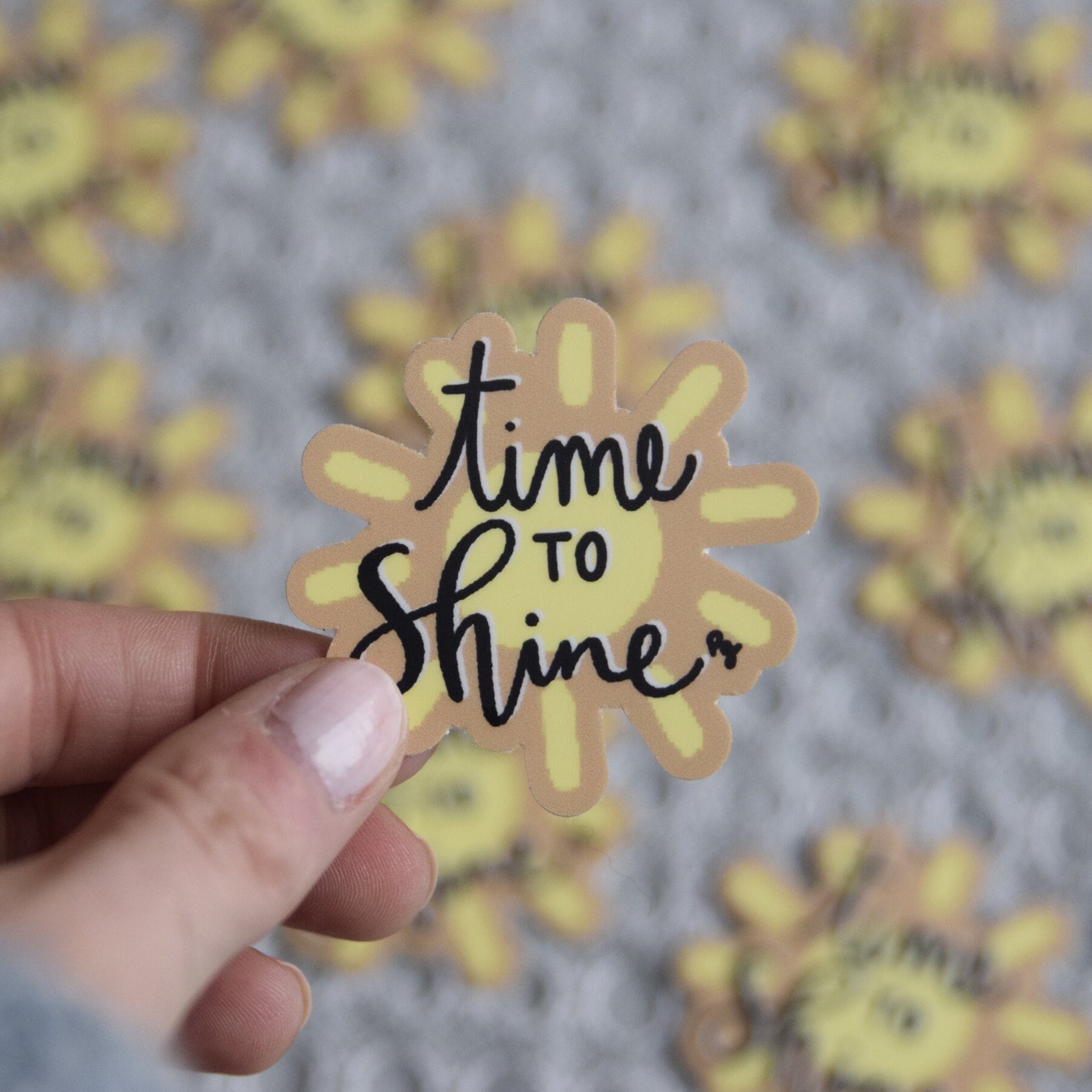 Time to Shine Sticker Laptop Sticker Waterbottle Sticker - Etsy Denmark