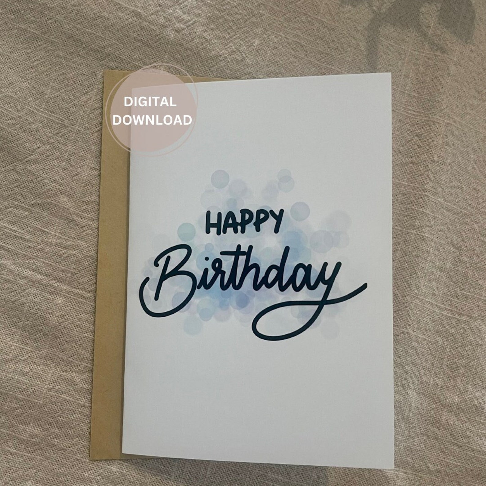 Printable Birthday Card. Birthday Card Printable. Digital Birthday ...