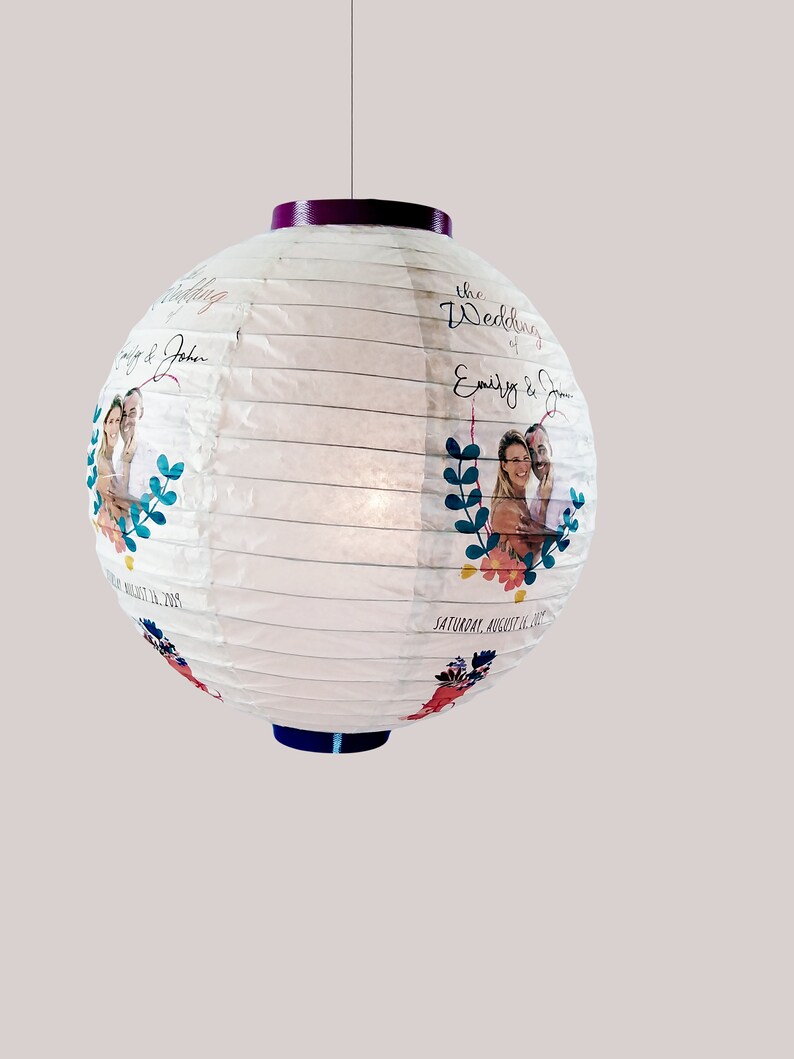Trending Personalized Wedding Décor Round Paper Lanterns (10 Pcs) 16 ...
