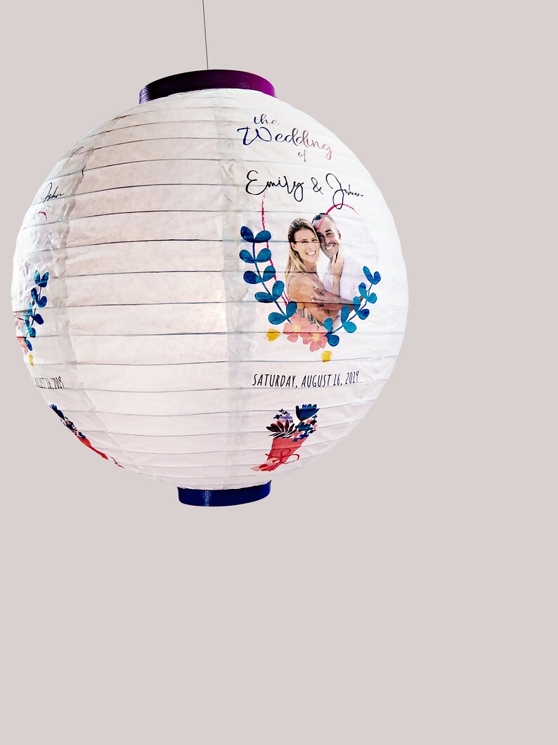Trending Personalized Wedding Décor Round Paper Lanterns (10 Pcs) 16 ...