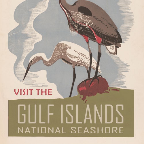 Gulf Islands National Seashore 1936 WPA Poster - Etsy