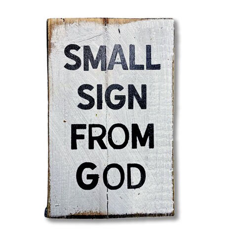 Small Sign From God 6 X 9 Inches - Etsy Canada