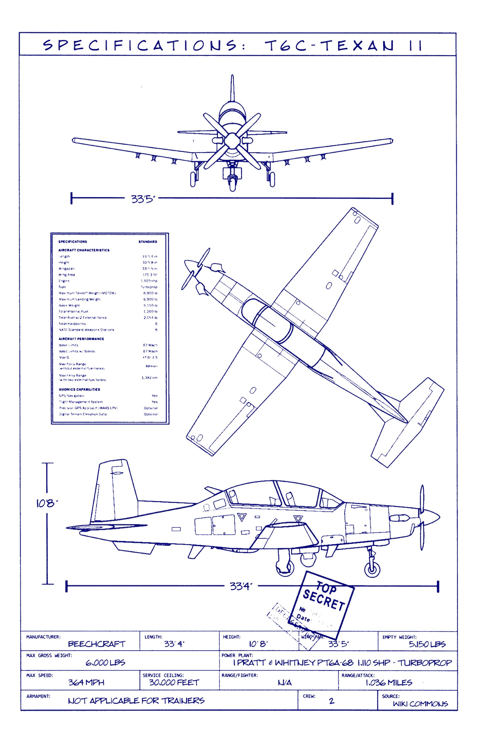T6c Texan II Blueprints - Etsy Australia