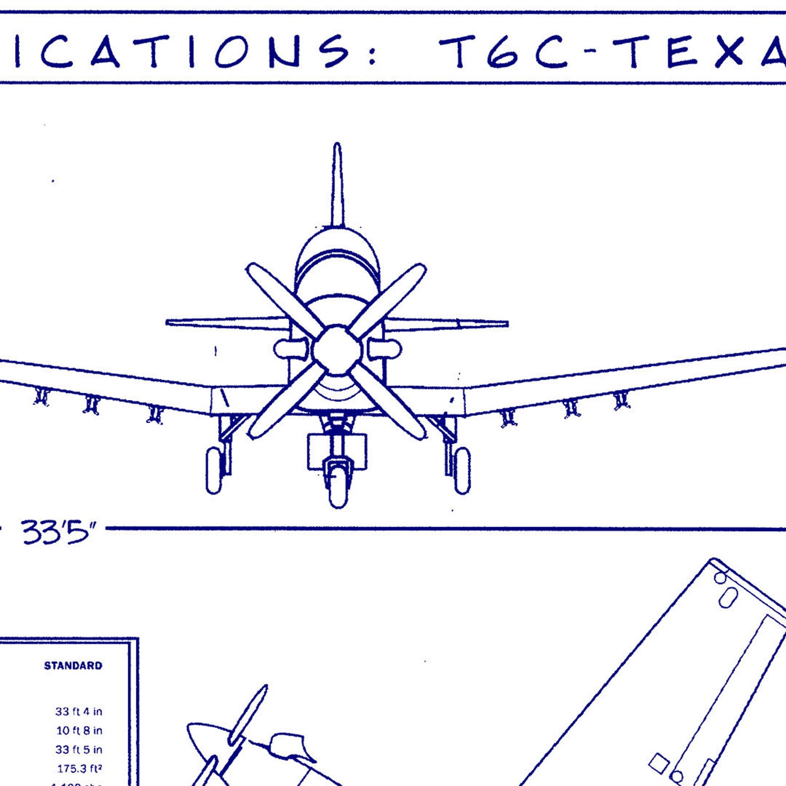 T6c Texan II Blueprints - Etsy Australia