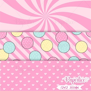 Pop Digital Paper - Etsy