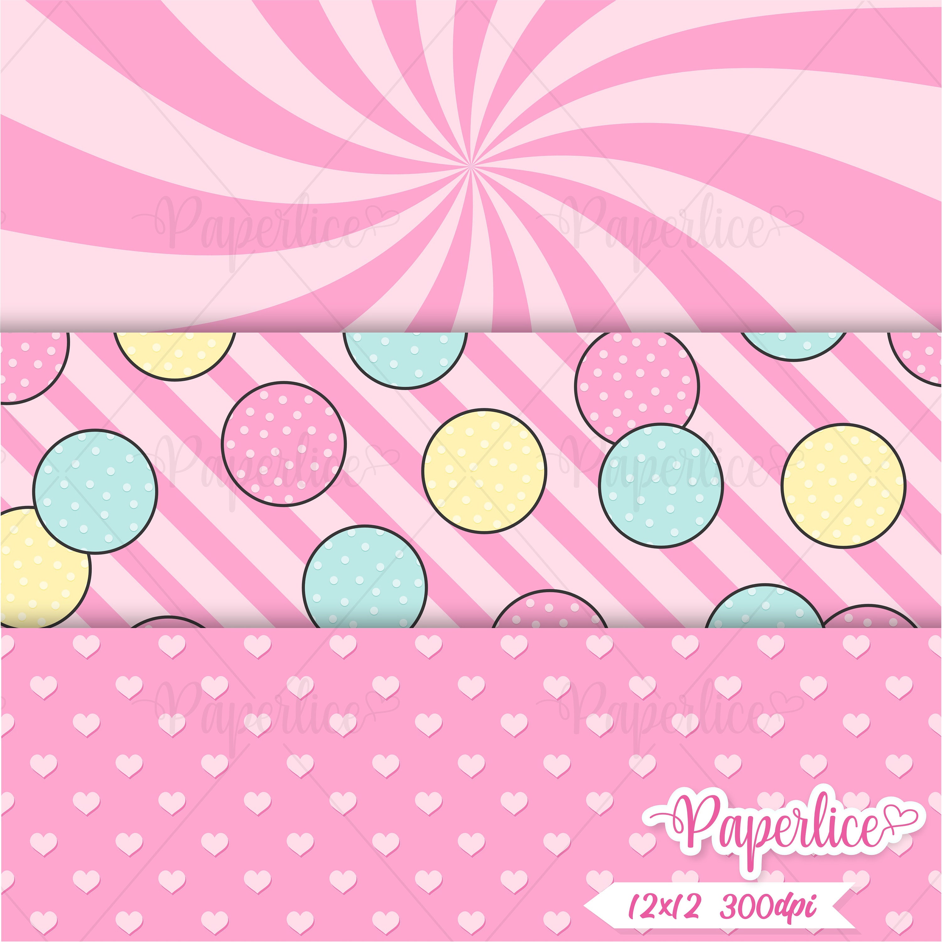 Pop Digital Paper - Etsy
