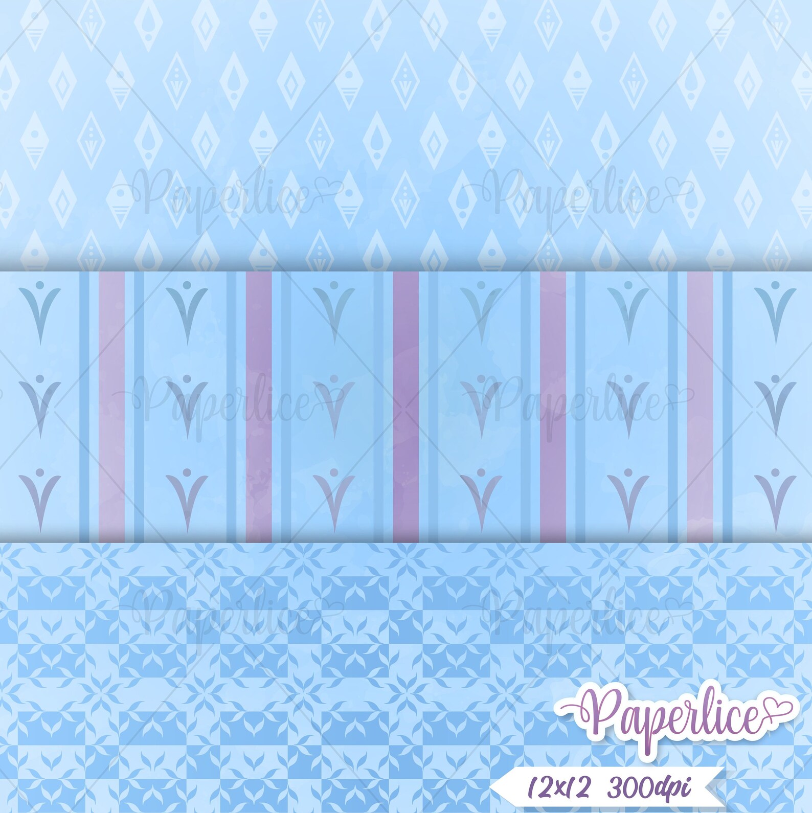 Ice Frozen 2 Digital Paper - Etsy