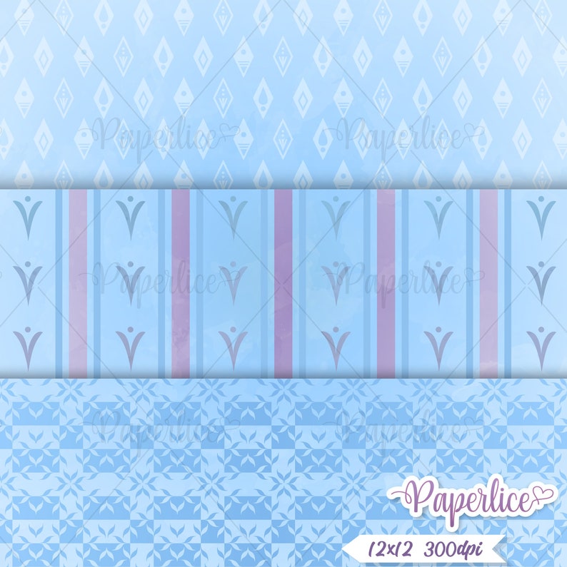 Ice Frozen 2 Digital Paper - Etsy
