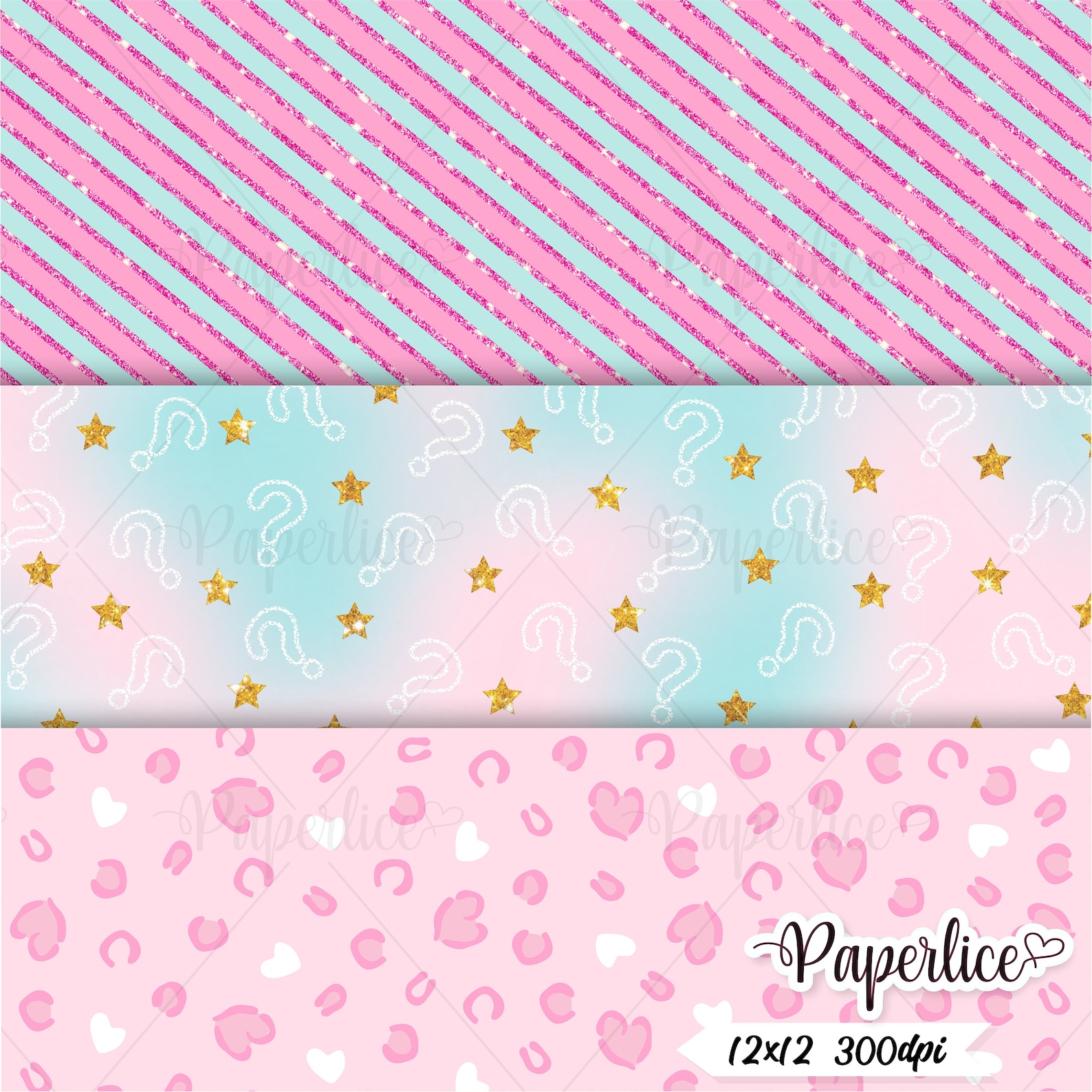 Pop Digital Paper - Etsy