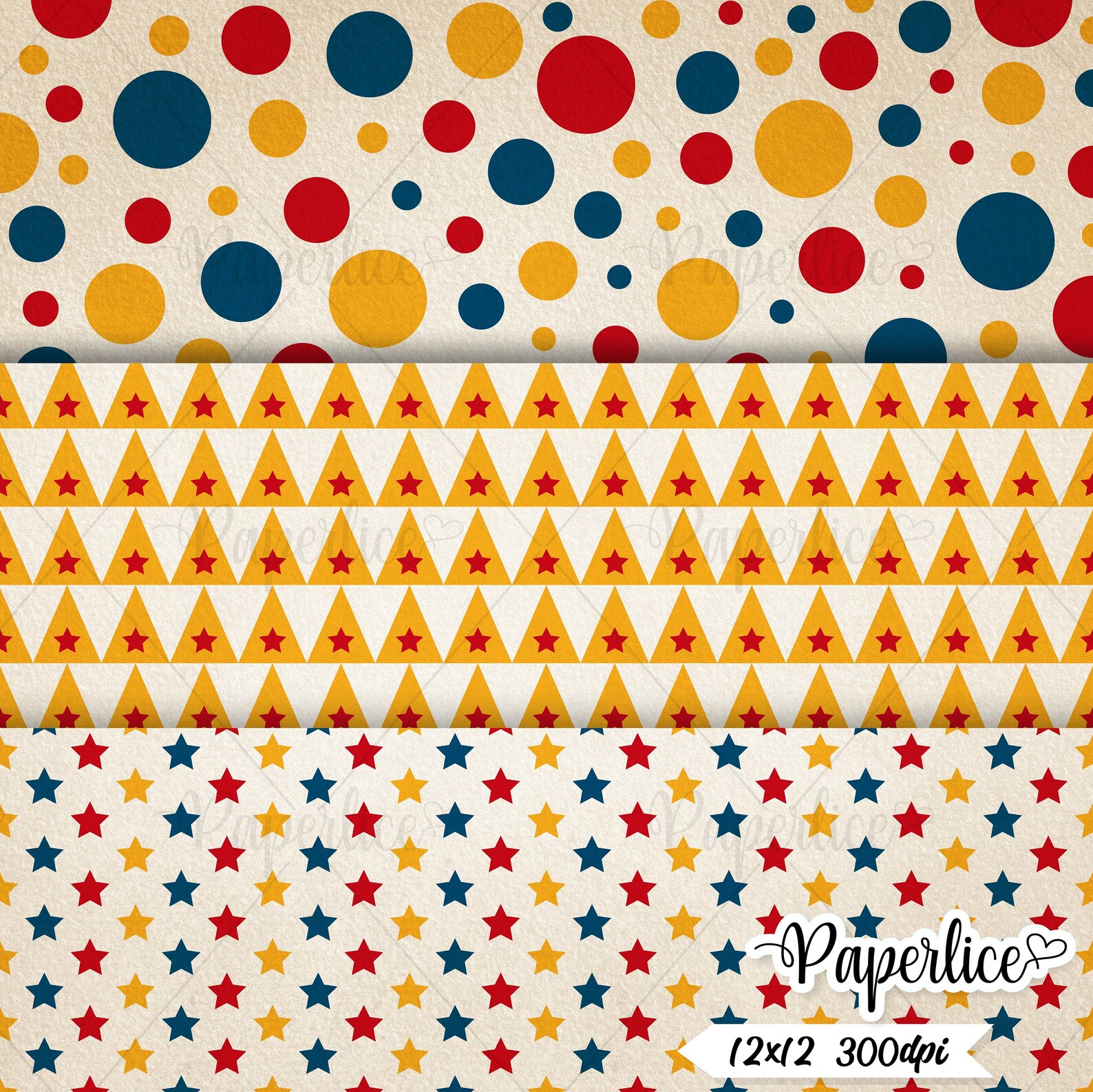 Vintage Circus Paper Pack Circus Digital Paper Circus - Etsy
