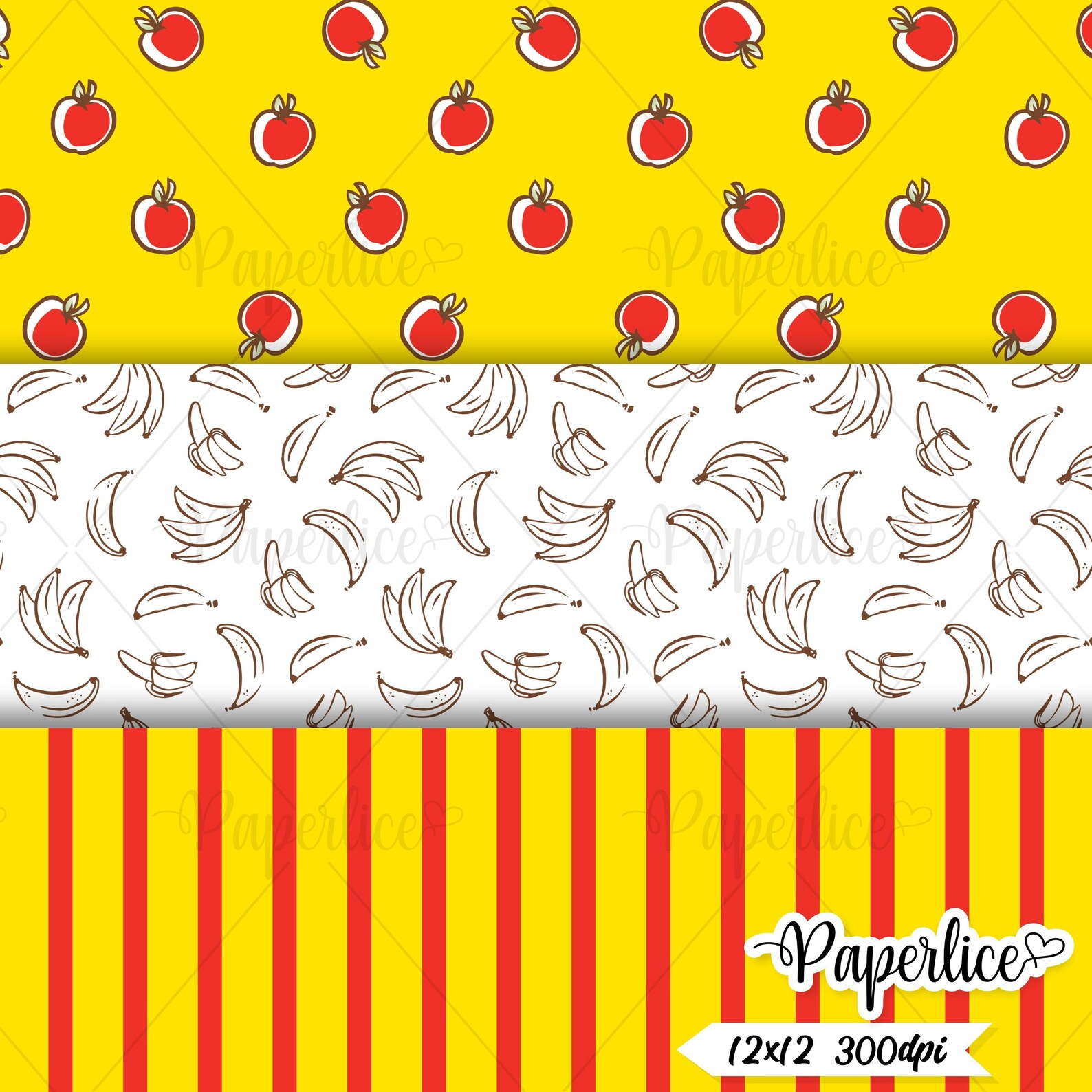 Circus Monkey Digital Paper - Etsy