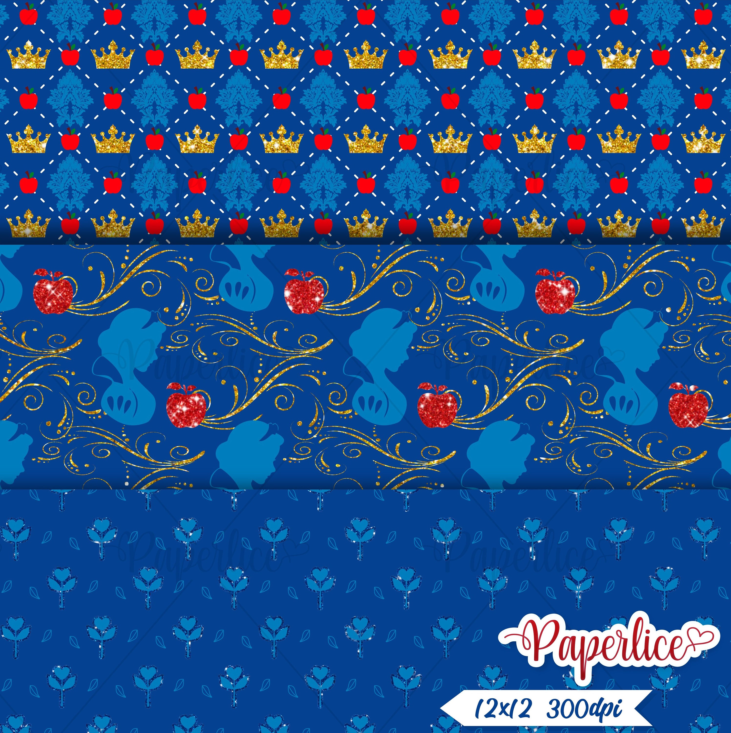 Snow White Digital Paper Kit Digital - Etsy