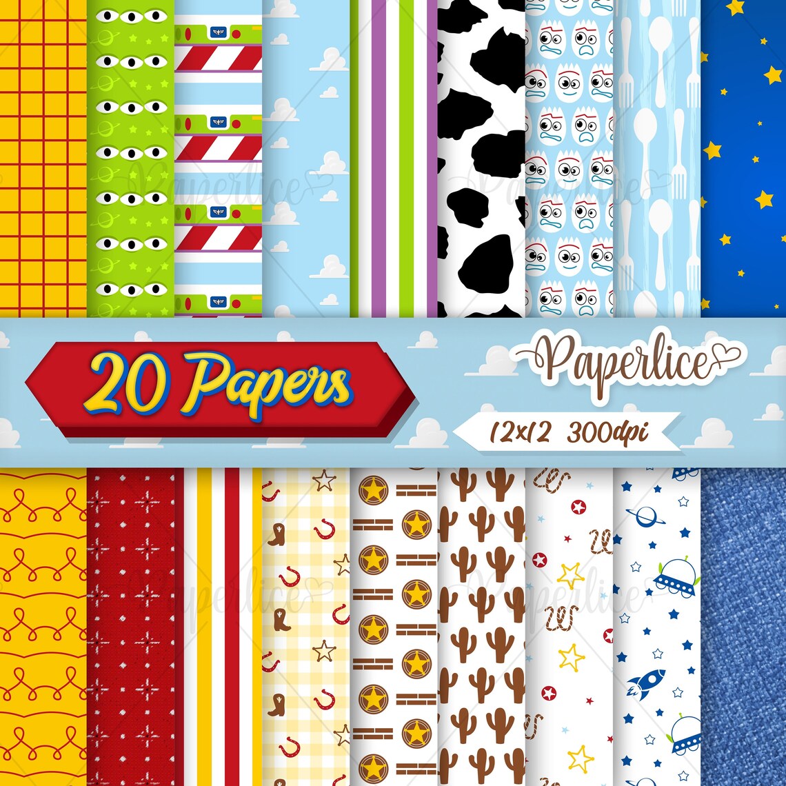 Toy Digital Paper Story Kit Digital | Etsy