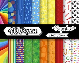 Inside Out 2 Digital Papers, Digital Scrapbooking Paper Pack - for ...
