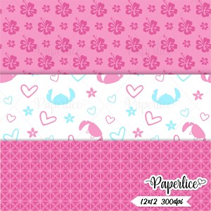 Aloha Pink Digital Paper - Etsy