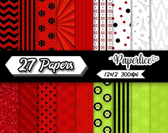 Ladybug Digital Paper Sweet Ladybug Scrapbook Papers - Etsy