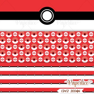 Pikapoke Digital Paper Kit Digital - Etsy