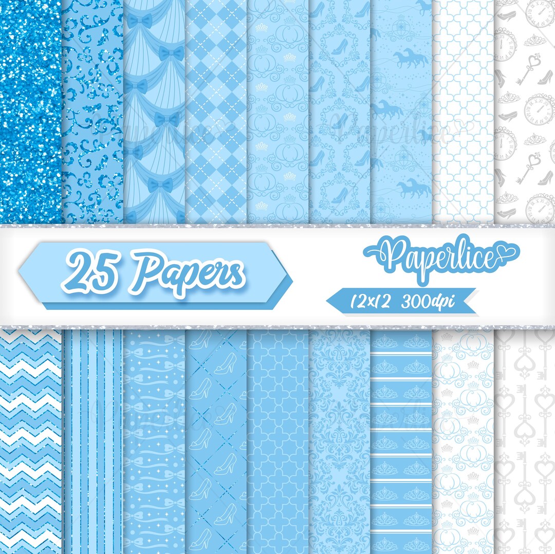 Princess Digital Papers, Fairy Tale Pattern, Princess Scrapbook Papers ...