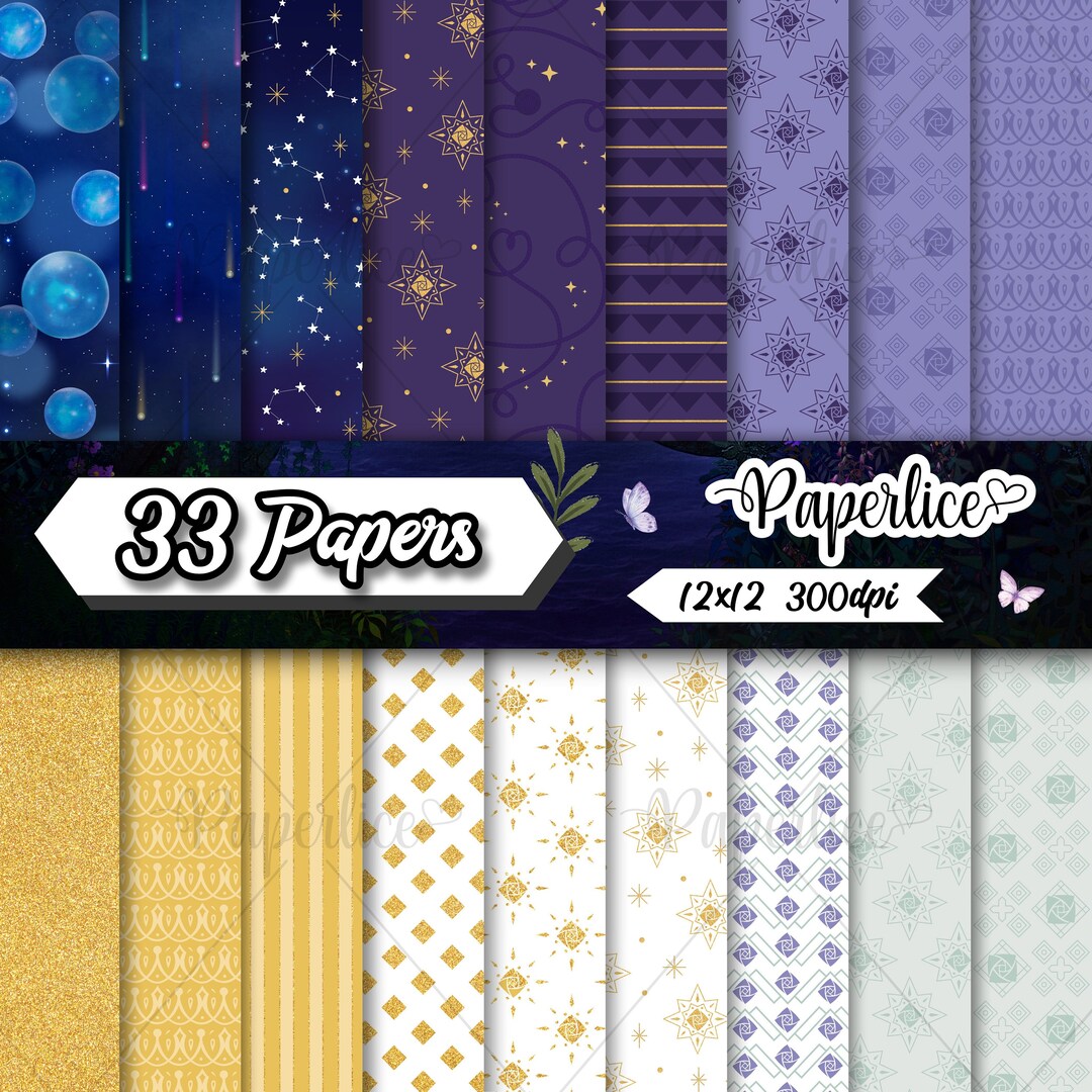 Starry Night Digital Paper, Blue Watercolor Texture, Night Sky Texture ...