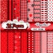 Mini Red Digital Paper - Etsy