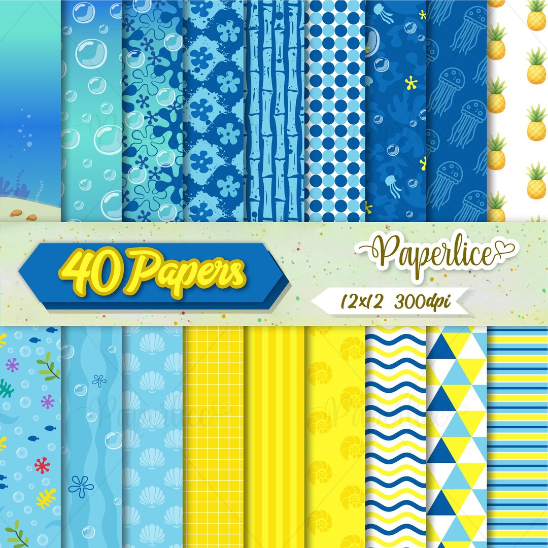 Ocean Adventure Party Digital Paper - Etsy