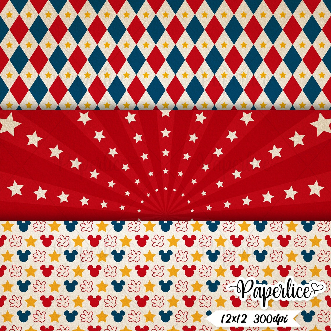 Vintage Circus Paper Pack Circus Digital Paper Circus - Etsy