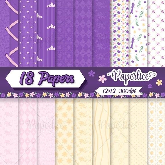 Tangled Digital Papers Seamless Pattern - Etsy
