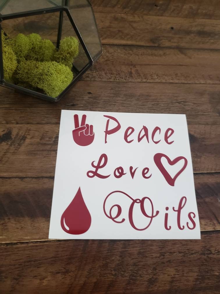Essential Oil Decal/ Oily Sticker/ Aromatherapy Diffuser Decal/ Laptop ...