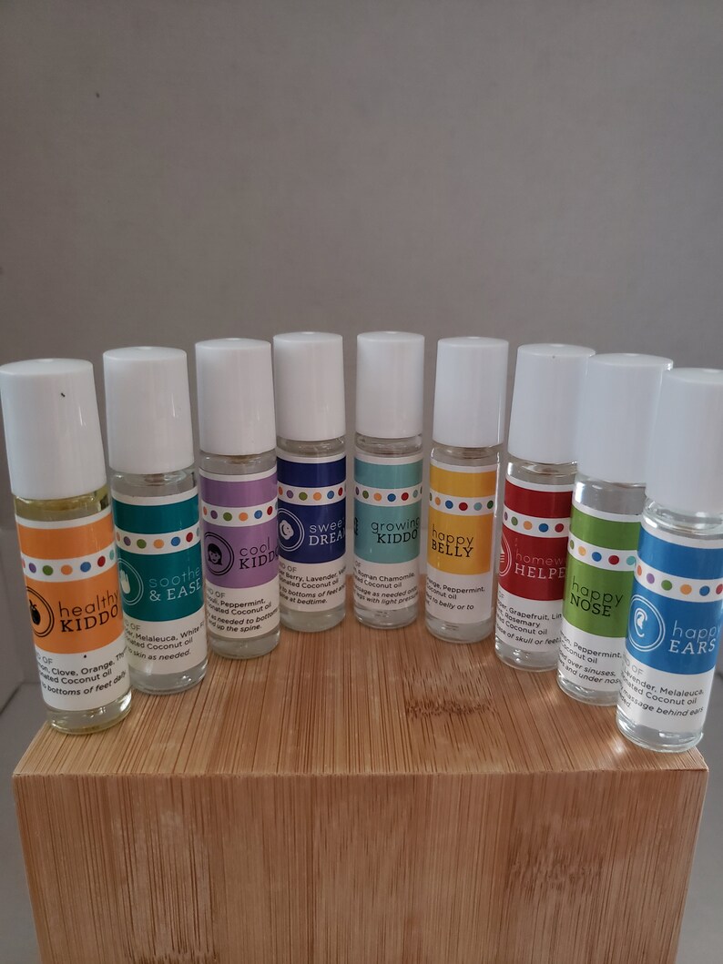 Kids Essential Oil Roller Bottles/ Oils for Kids/ Back to School/ Kids ...